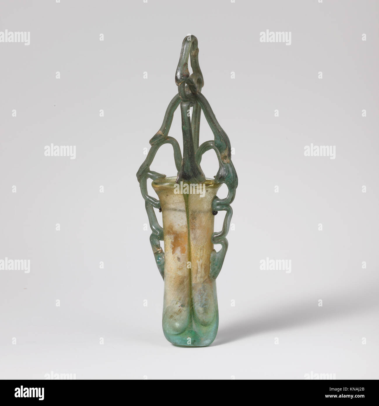 Glass double cosmetic flask (kohl tube) MET DP117556 256720 Stock Photo ...