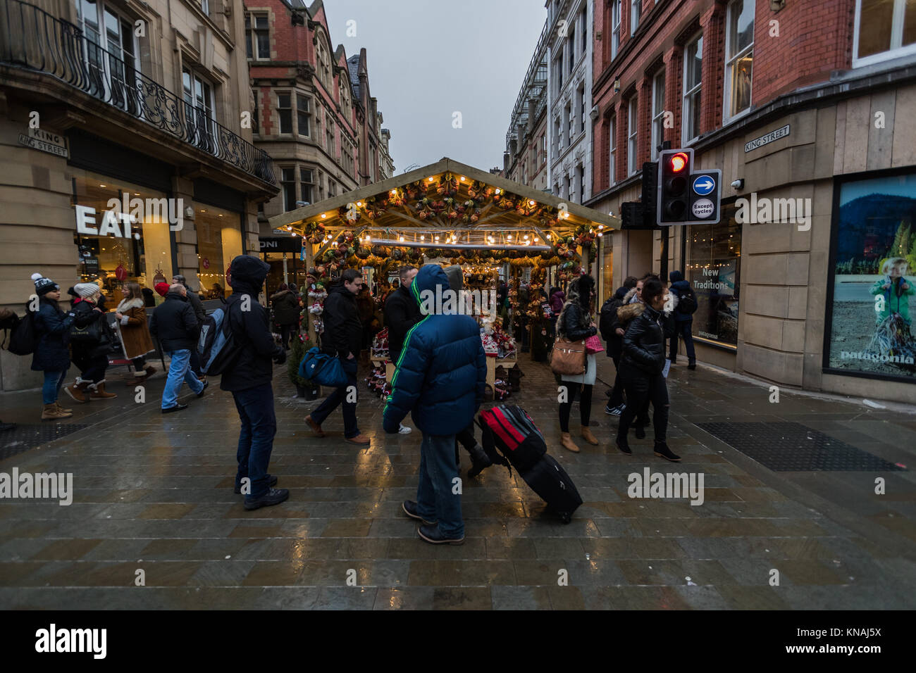 Shoppers And Revellers At Manchester Christmas Markets Around The City ...