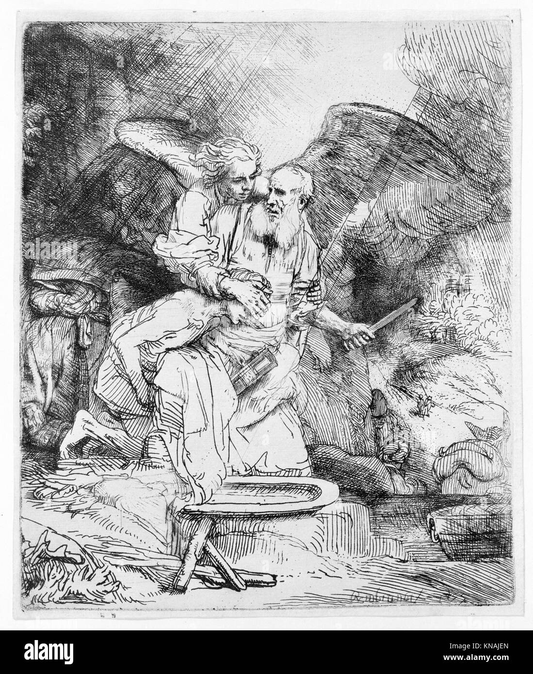 This painting of Abraham's Sacrifice depicts Abraham tested by God ...