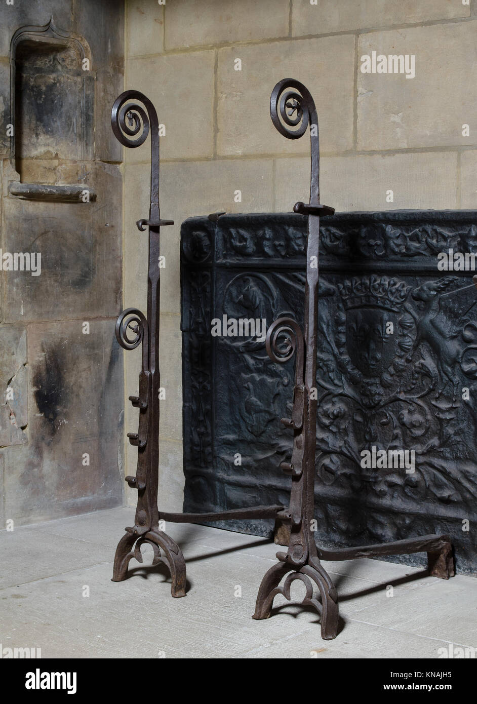 This andiron, a traditional fire tool, was used in the maintenance of a ...