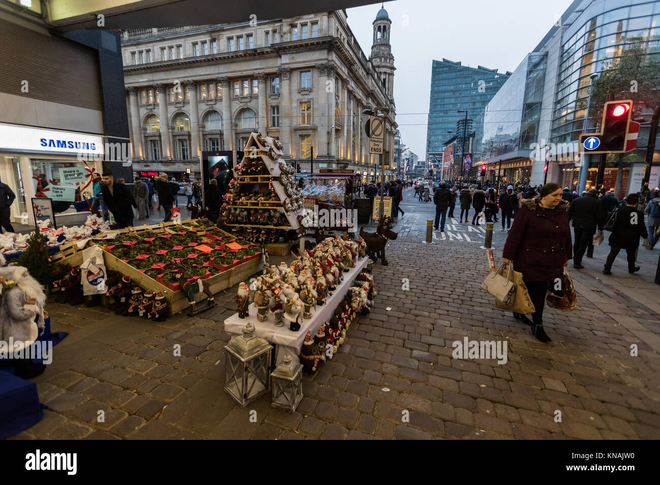 Shoppers And Revellers At Manchester Christmas Markets Around The City ...