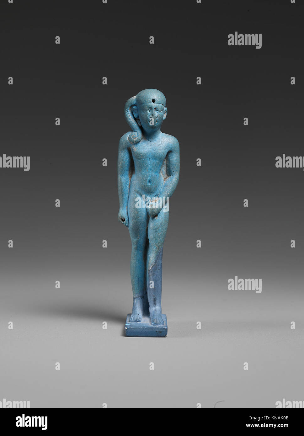 This ancient Egyptian amulet represents Harpokrates, the god of silence ...