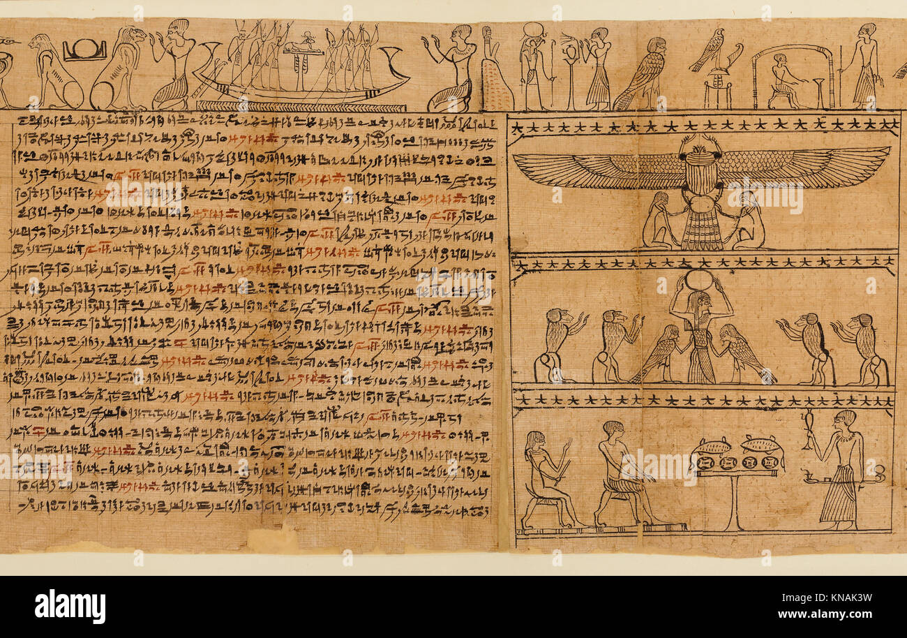 Egyptian hieroglyphs book of dead hi-res stock photography and images ...