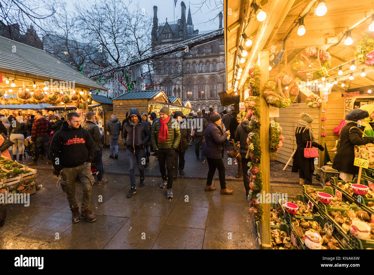 Shoppers And Revellers At Manchester Christmas Markets Around The City ...