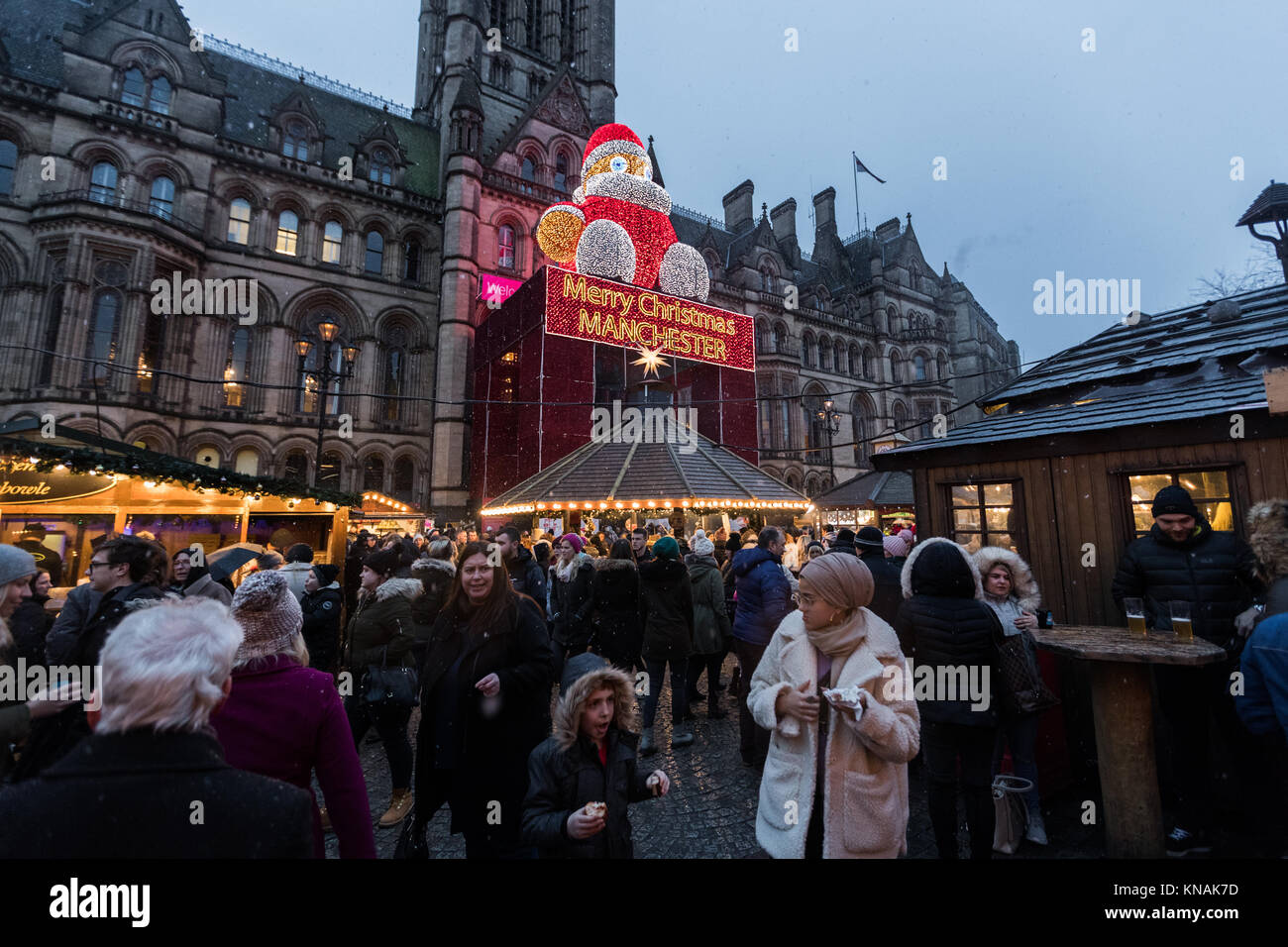 Shoppers And Revellers At Manchester Christmas Markets Around The City ...