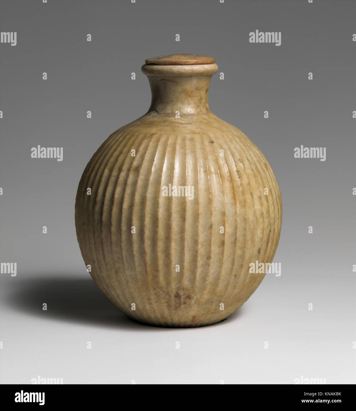 Fluted bottle with lid MET DP276159 544015 Stock Photo - Alamy