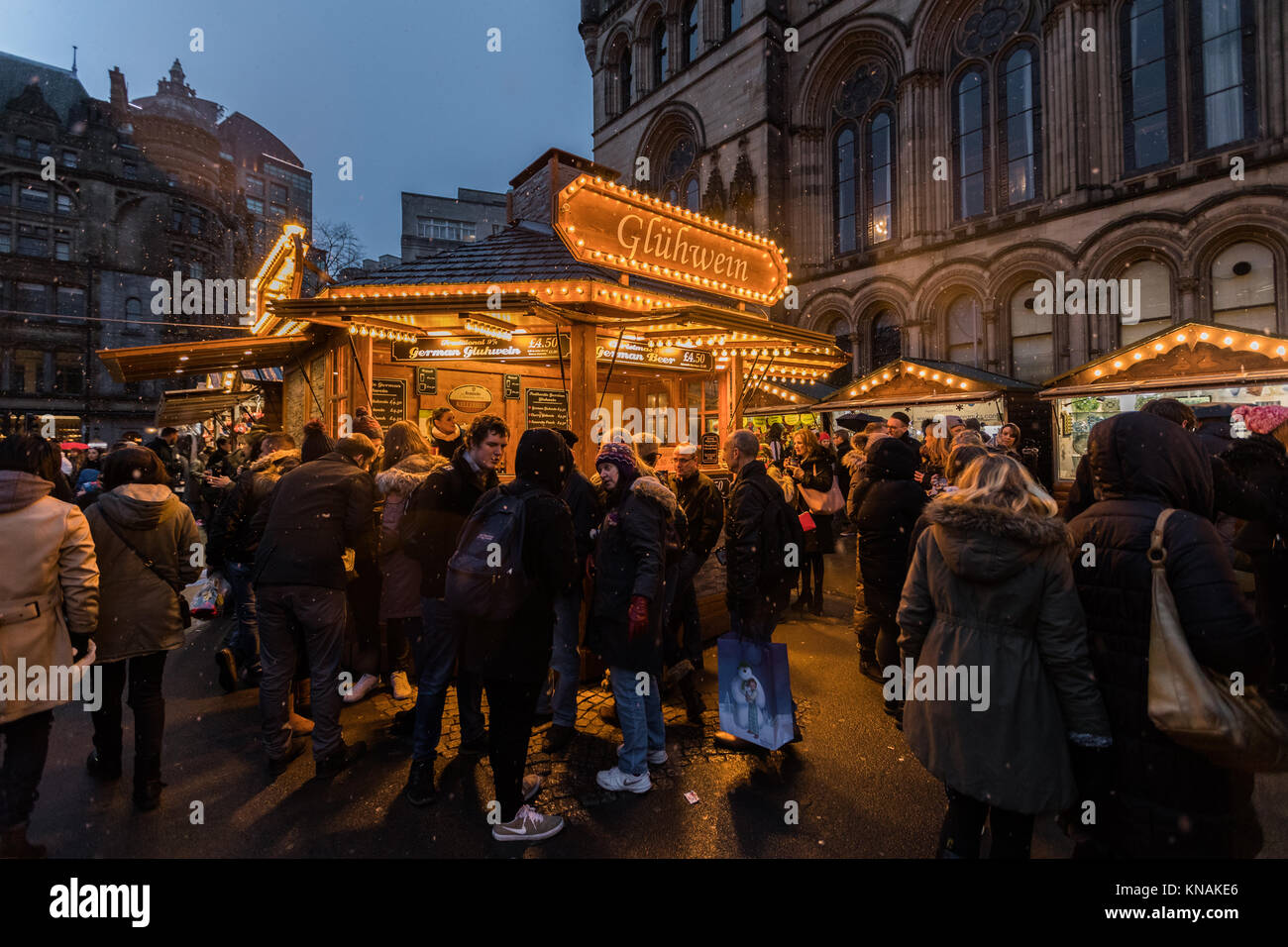Shoppers And Revellers At Manchester Christmas Markets Around The City ...