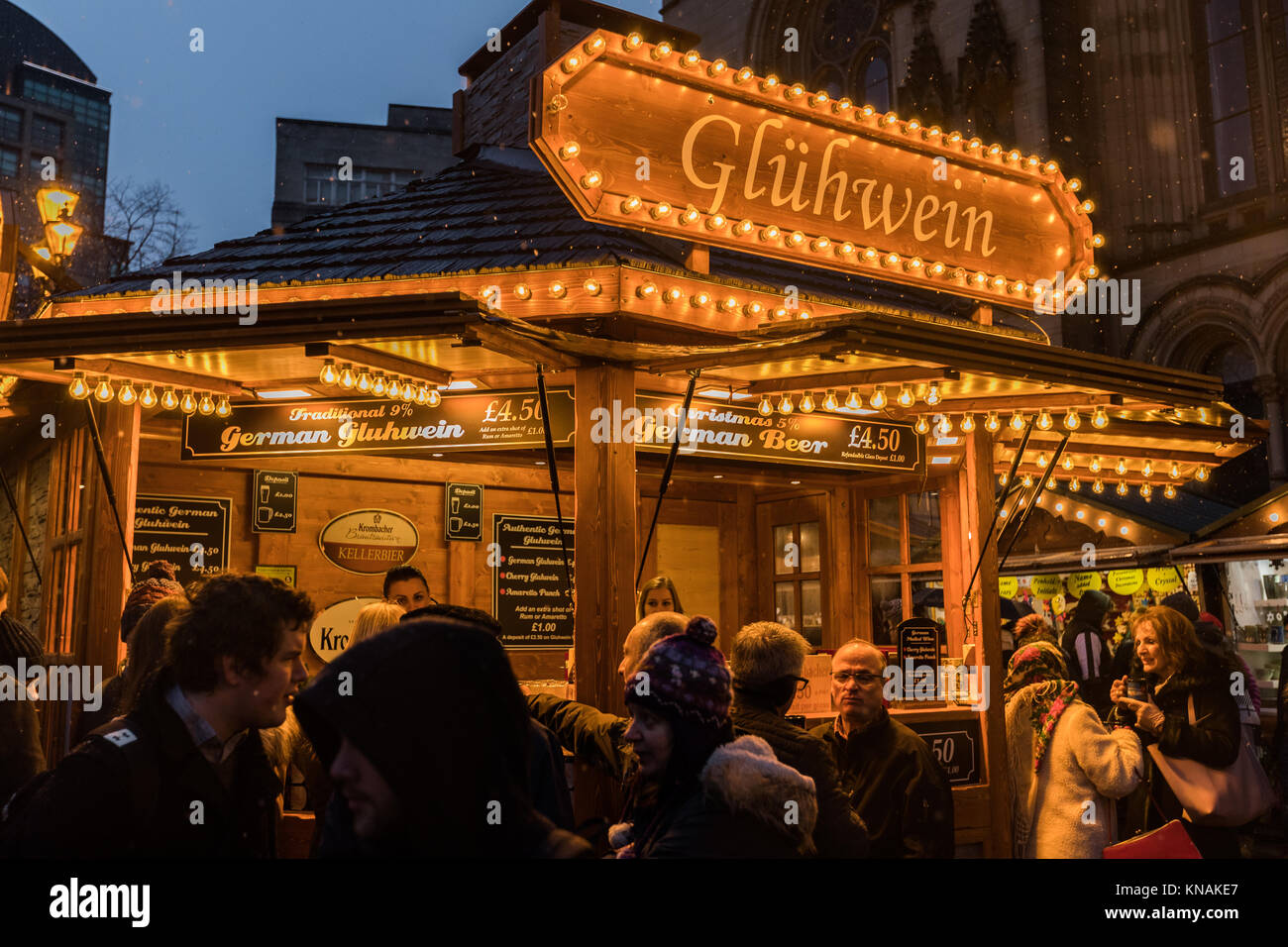 Shoppers And Revellers At Manchester Christmas Markets Around The City ...