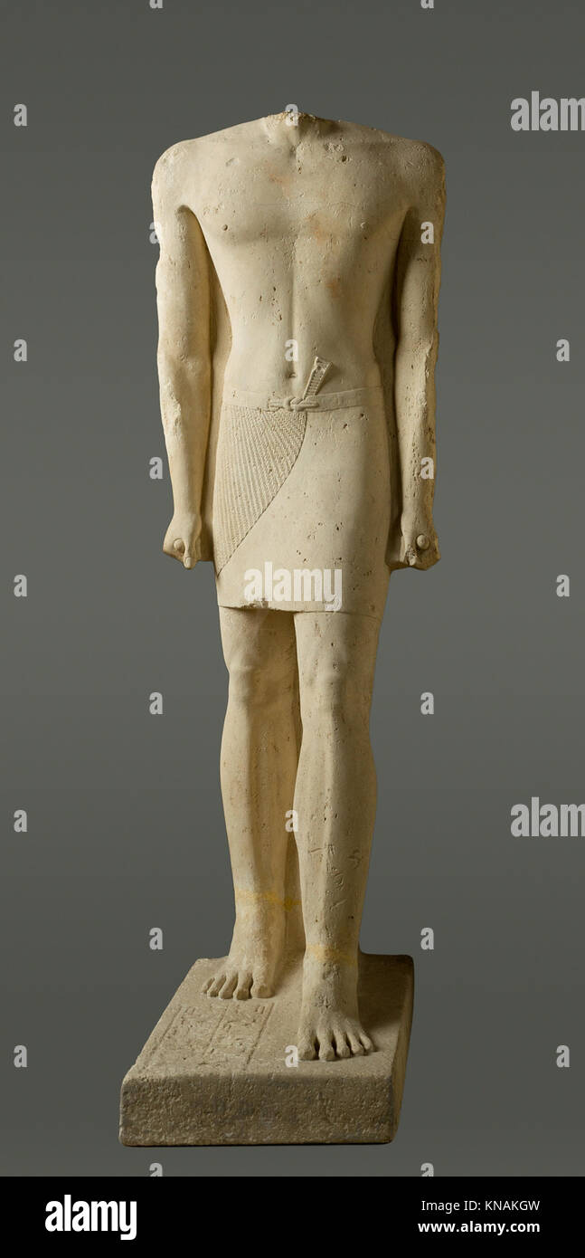 This headless statue depicts Babaef as a younger man, an Egyptian ...