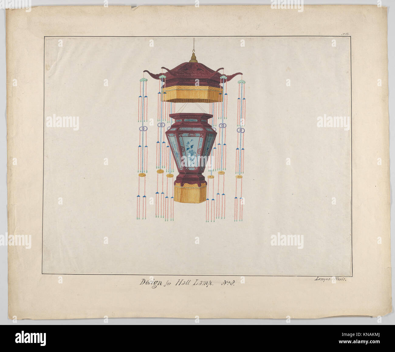 This design for a hall lamp demonstrates the fusion of form and ...
