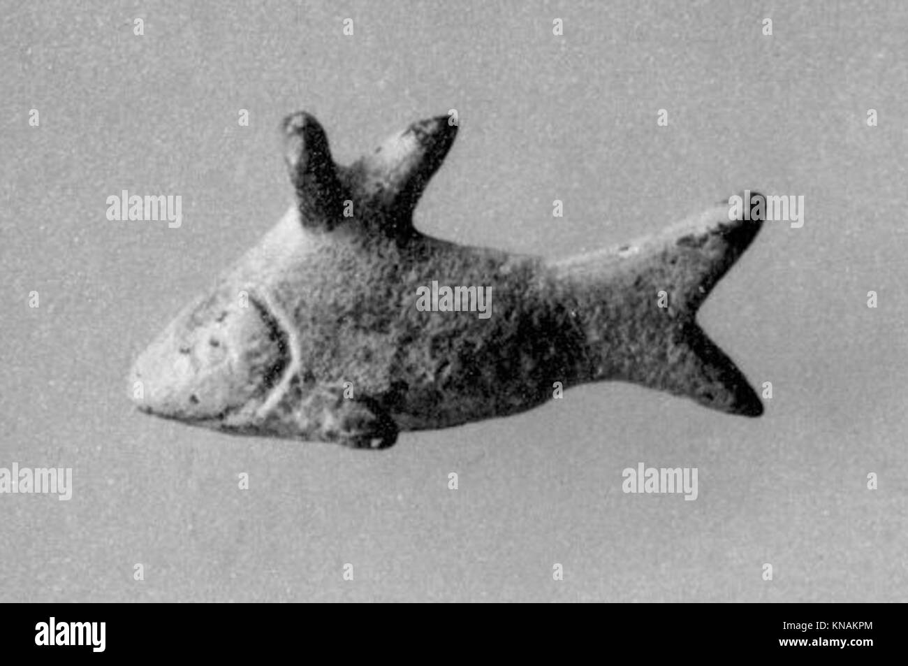 This artwork depicts a fish, representing aquatic life, and symbolizes ...