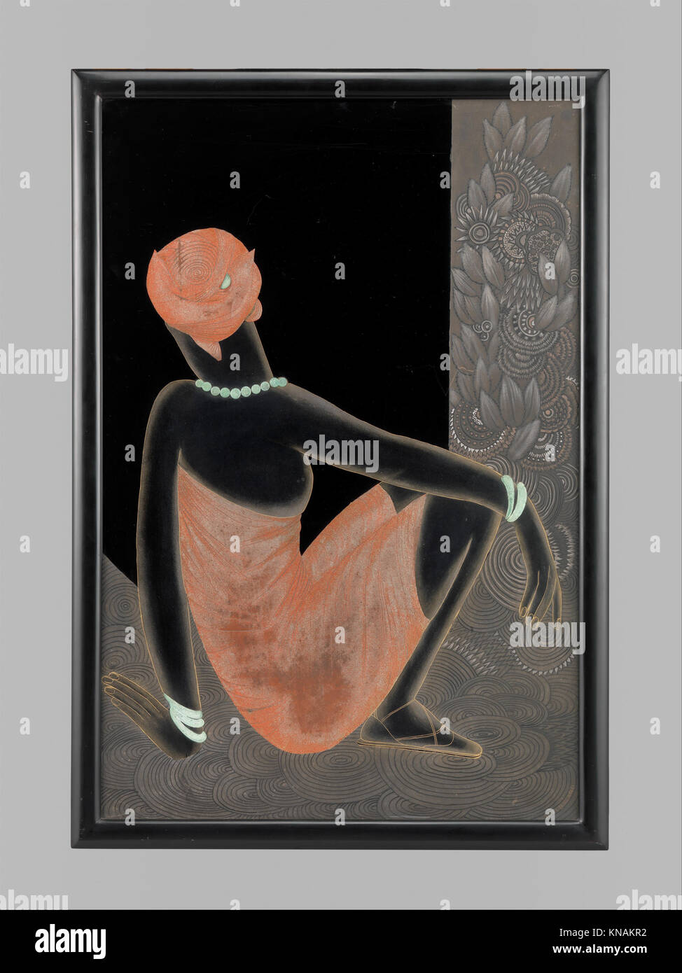 This portrait of an African woman captures the elegance and dignity of ...