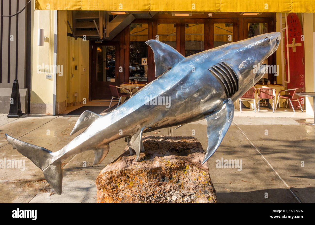 Silver Shark Sculpture High Resolution Stock Photography and Images - Alamy