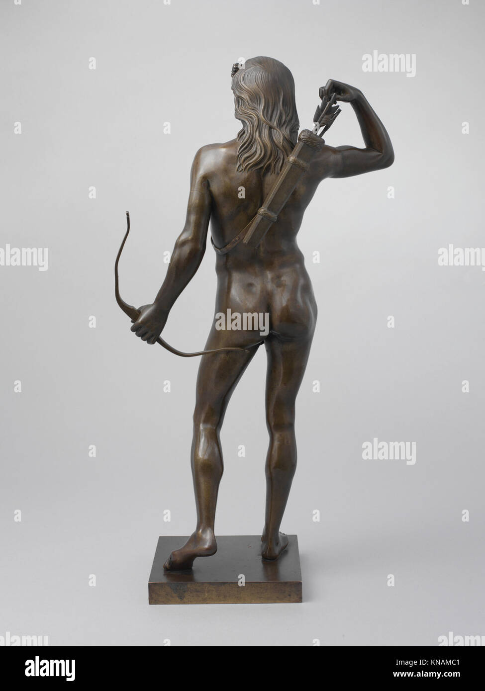 This artwork, titled 'Choosing of the Arrow,' depicts a key moment ...