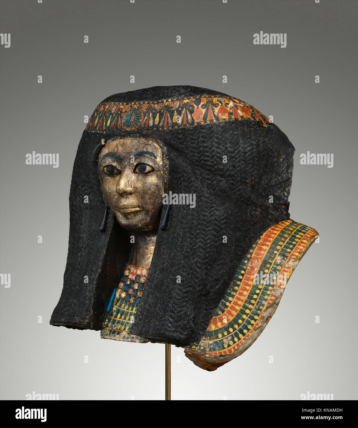 This funerary mask reflects cultural burial customs and artistic ...