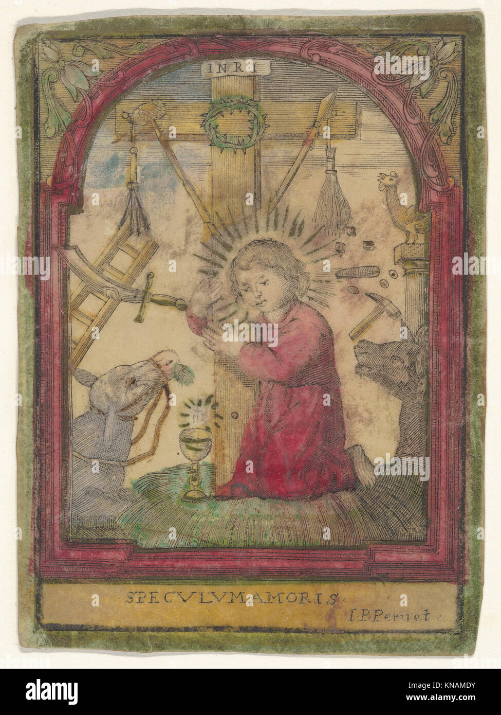 Christ with the instruments of passion hi-res stock photography and ...