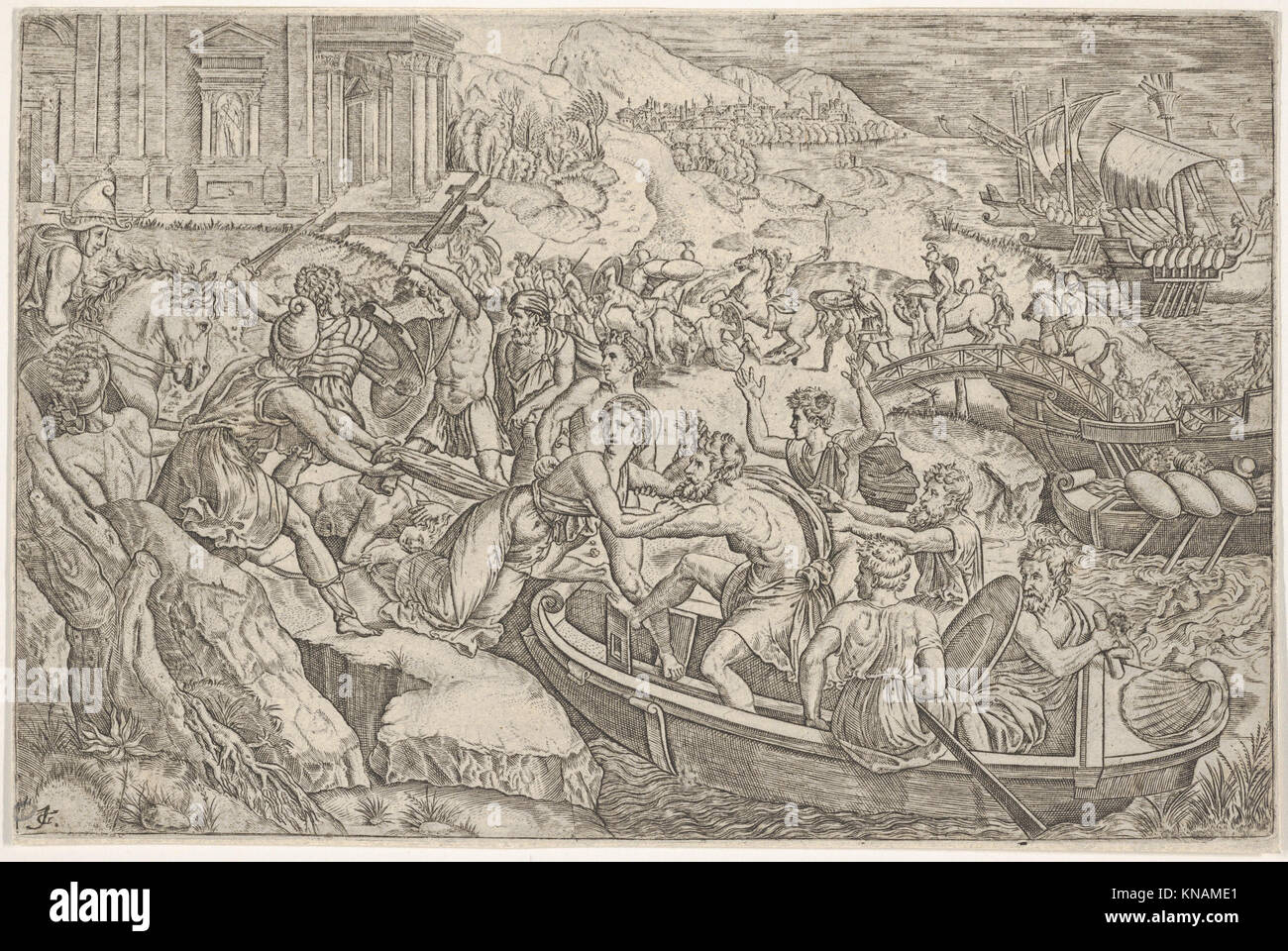 This painting depicts the abduction of Helen, a significant event in ...