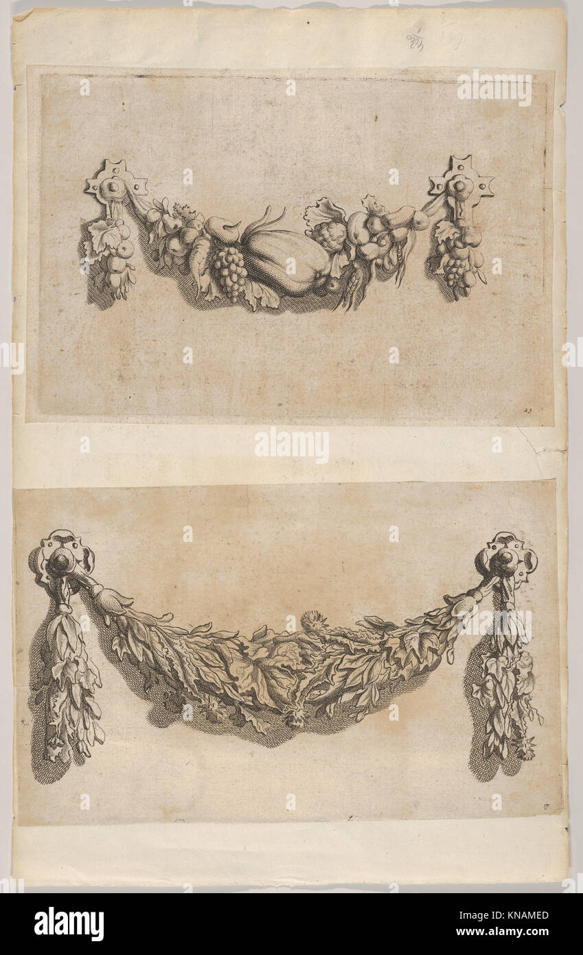This design for a garland, from the series 'Various New Festoons, Part ...