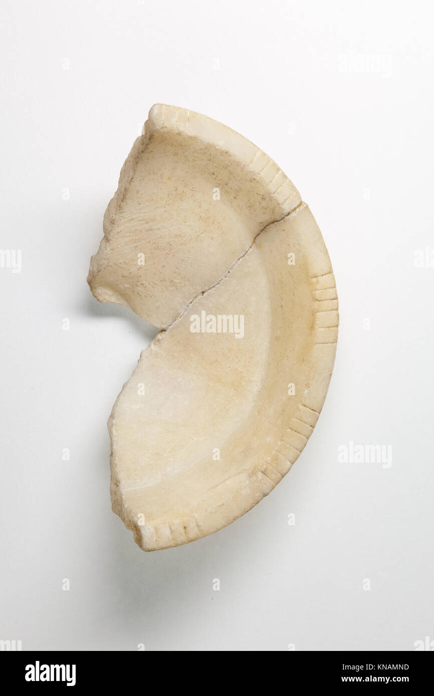 This bowl fragment exemplifies ancient ceramic techniques and design ...