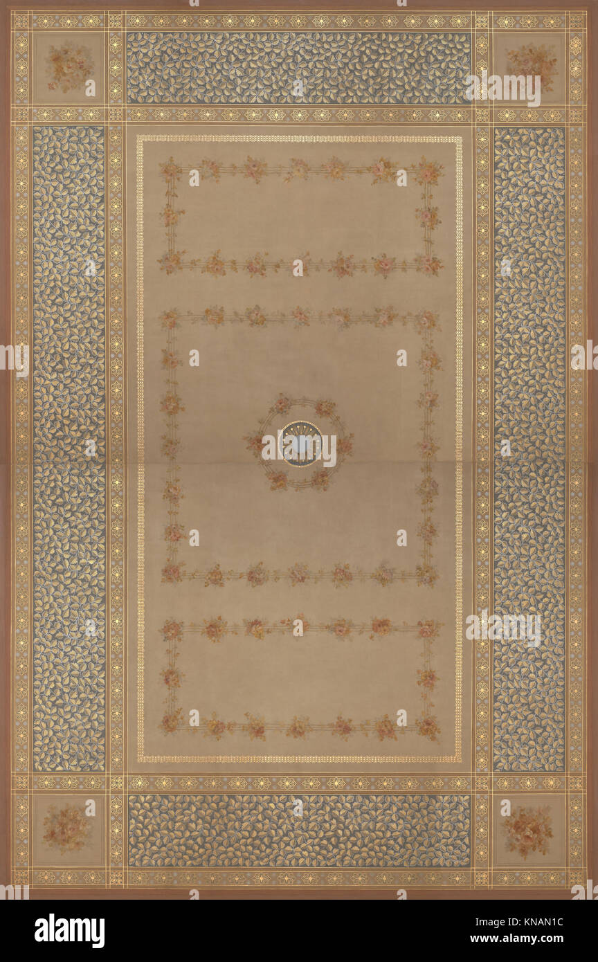 This frieze and ceiling, part of the MET collection, features ...