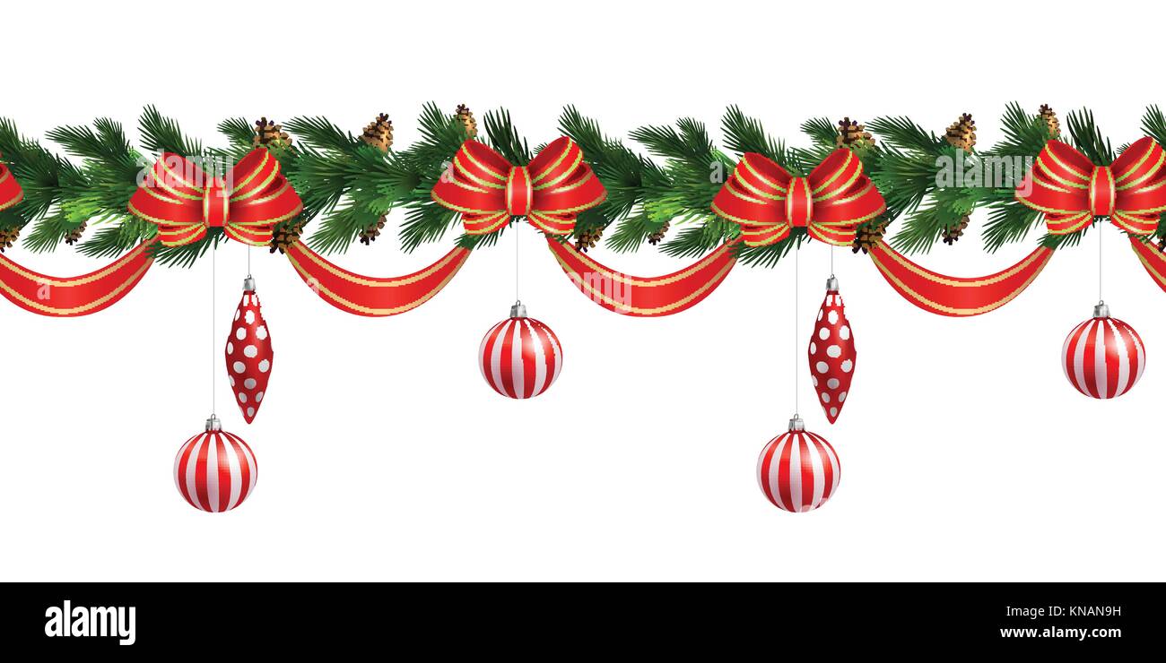 Vector Christmas Border Stock Vector Image & Art - Alamy