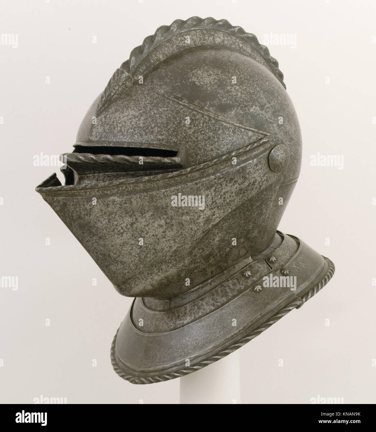 This is a close helmet used in battle, from the European medieval ...