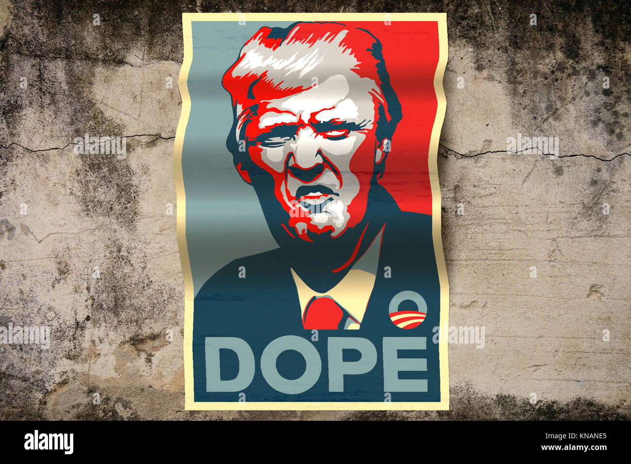 stylized Donald Trump campaign poster Stock Photo - Alamy