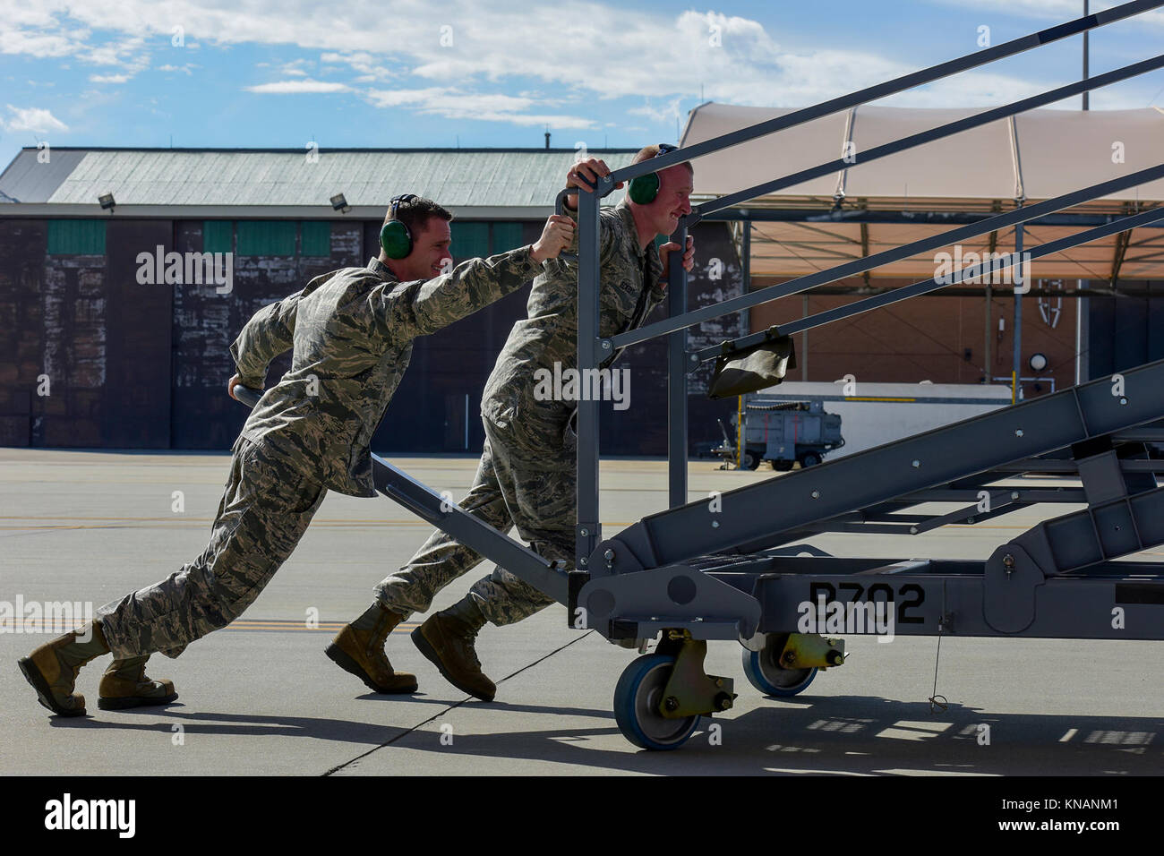 U.S. Air Force Tech. Sgt. Jessie Pickrell, left, and Staff Sgt. Jarrod ...