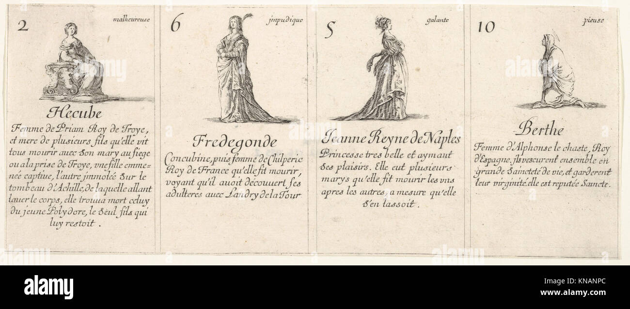 This depiction of historical queens Hecube, Fredegonde, Ieanne Reyne de ...
