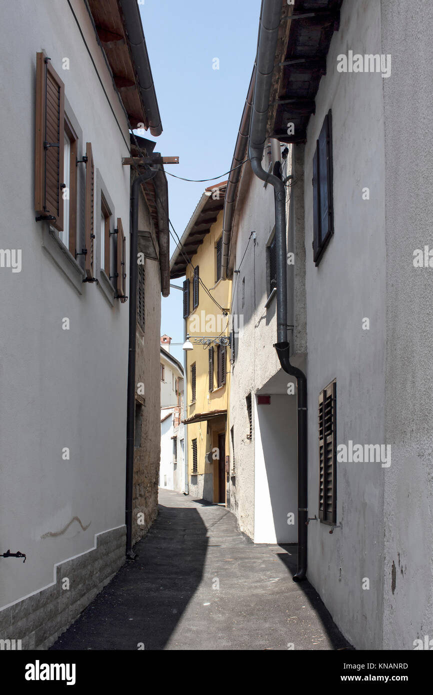 View of a narrow, historical street in Koper / Slovenia Stock Photo - Alamy