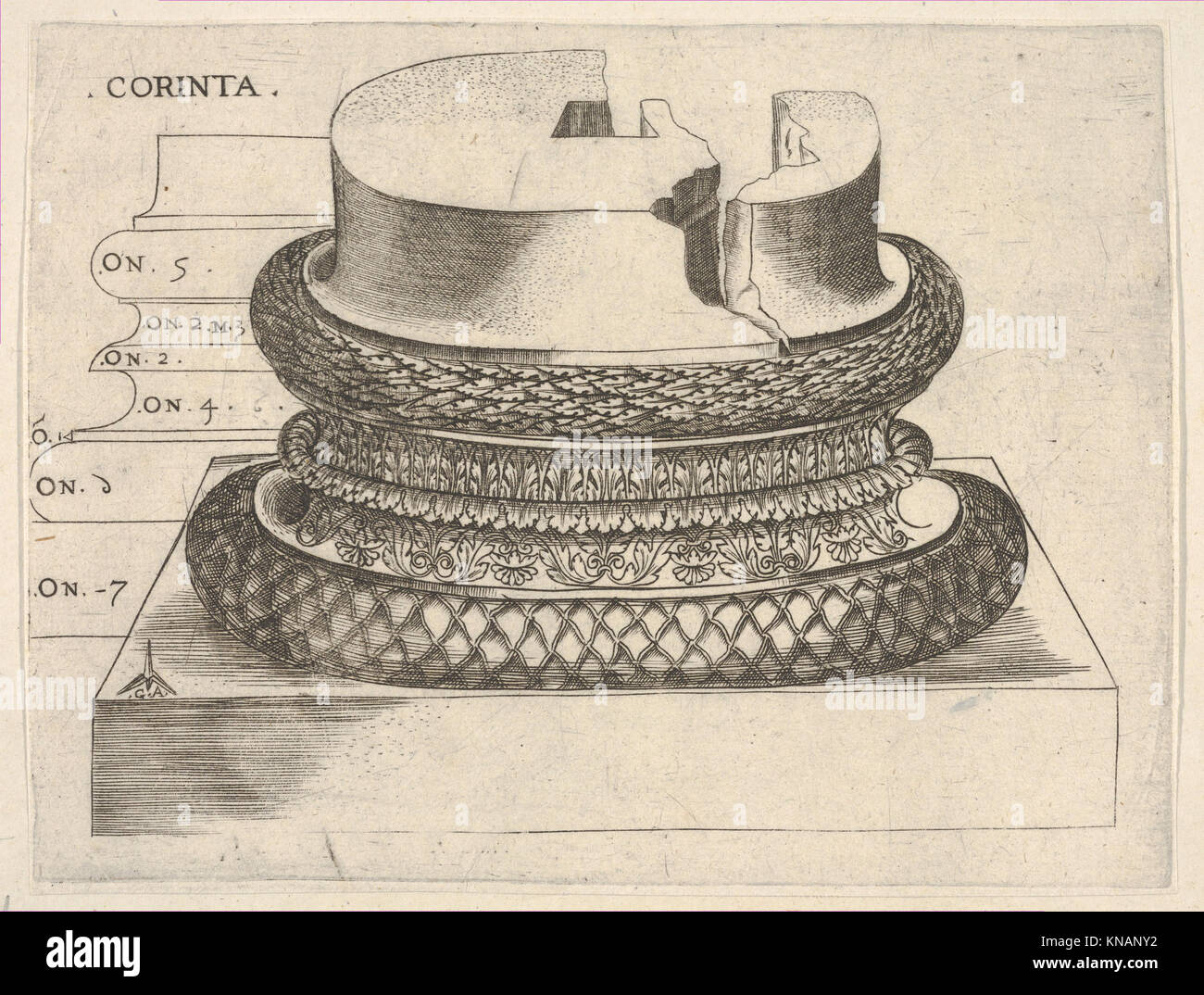 This Corinthian base, cataloged as MET DP833543, is a classical ...