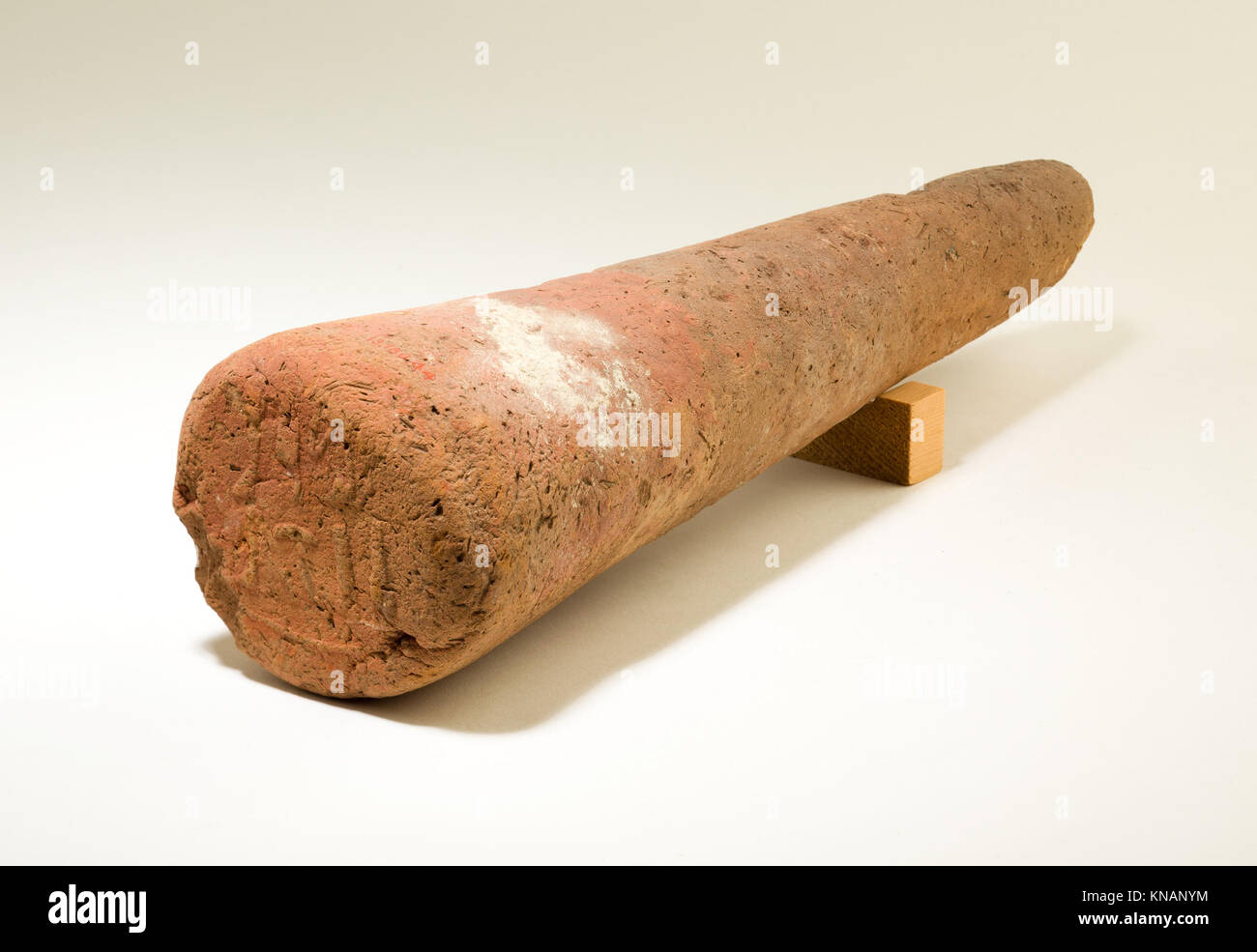 This funerary cone, inscribed with hieroglyphics, belonged to the ...