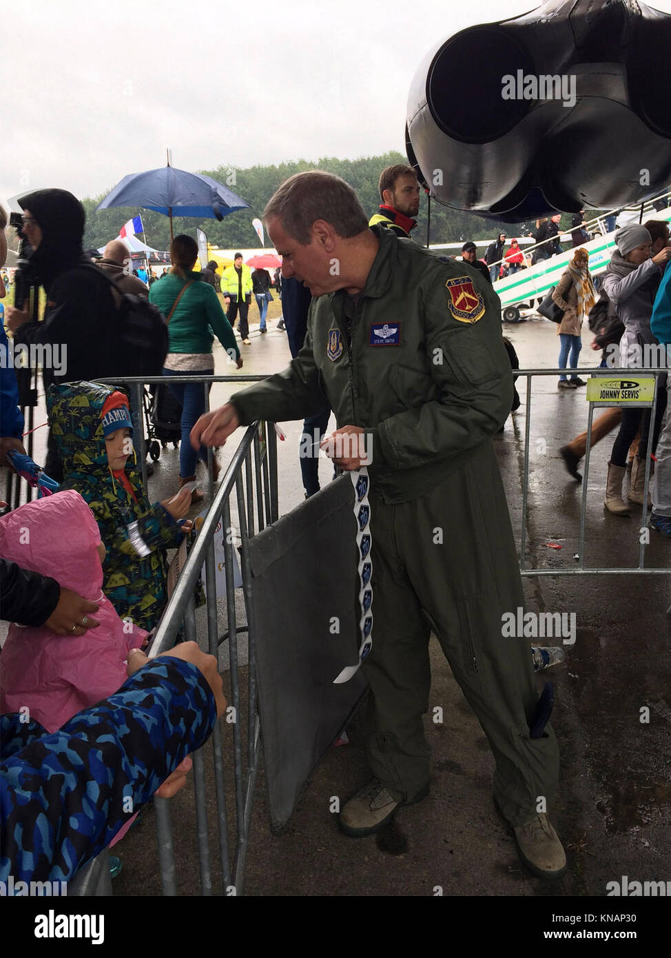 S. Air Force Lt. Col. Steve Smith, 93rd Bomb Squadron weapons system ...