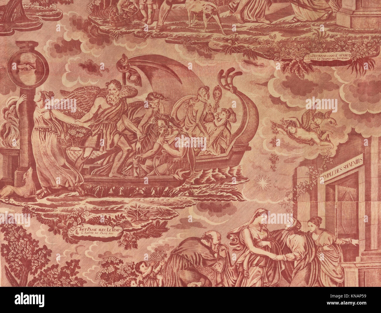 The *Temple des Souvenirs* represents a commemorative structure ...