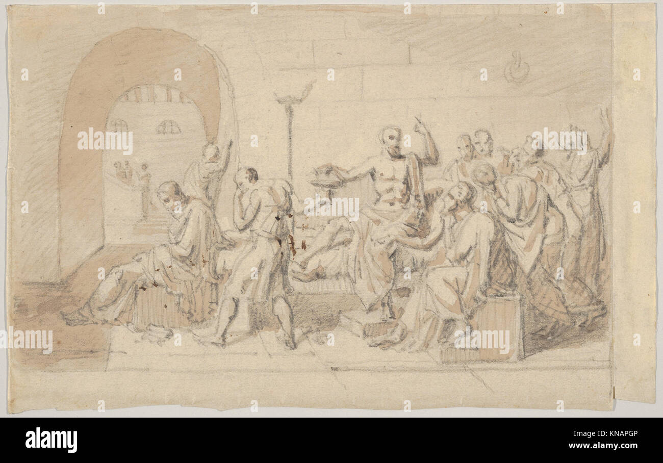 Death of socrates painting hi-res stock photography and images - Alamy