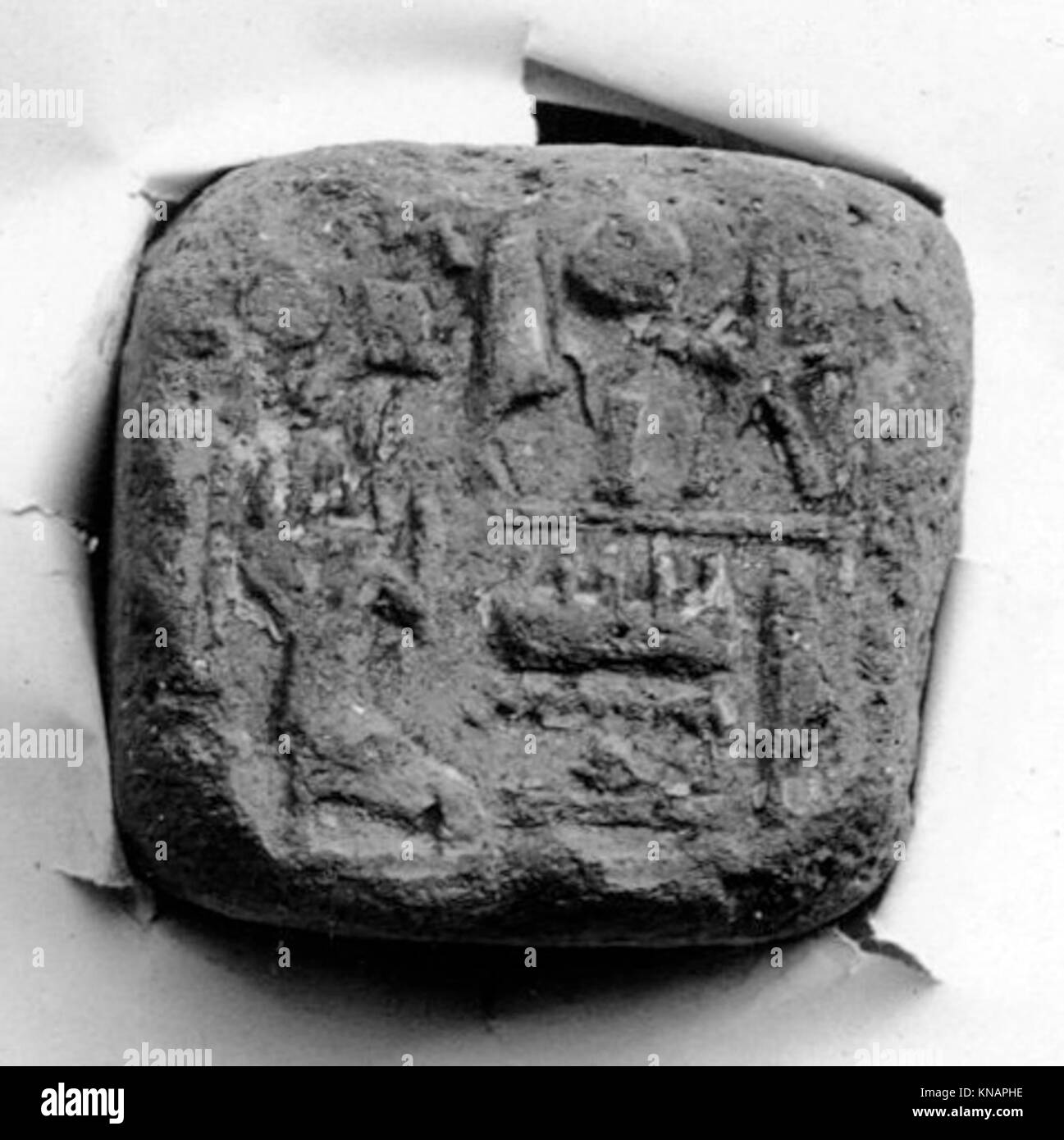 This funerary cone of Amenhotep, an Egyptian burial artifact, features ...