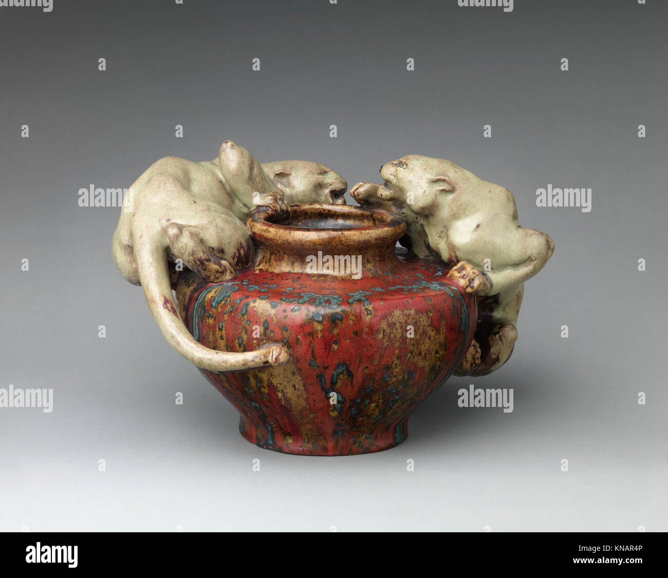 A bowl featuring two panthers, part of the MET collection. The object ...