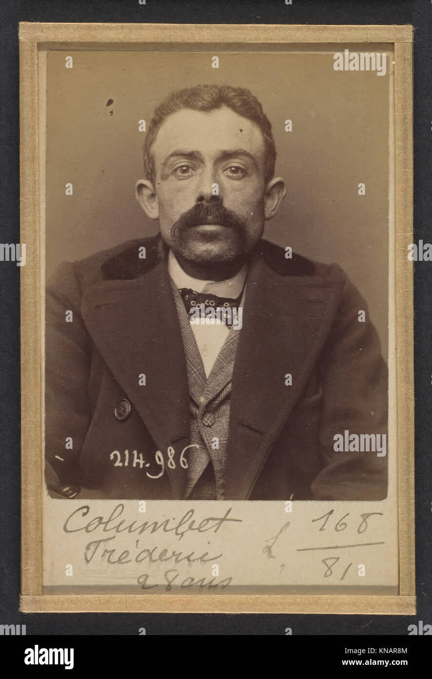 Portrait of Frédéric Colombet, a French anarchist, created in 1894 ...
