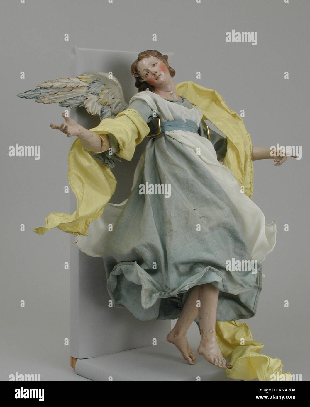 This depiction of an angel features delicate detailing, capturing the ...