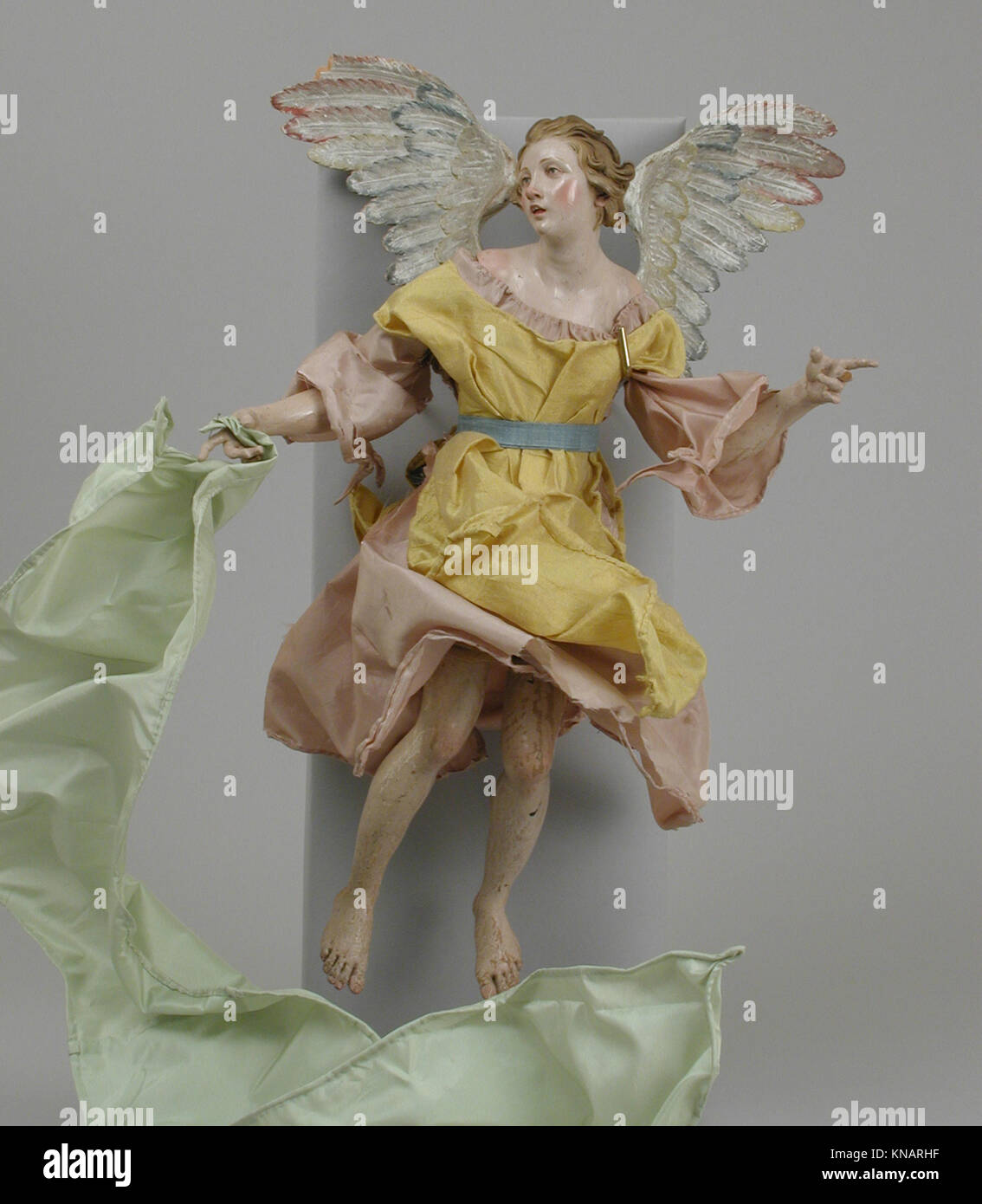 This artwork depicts an angel, symbolizing divine or spiritual themes ...