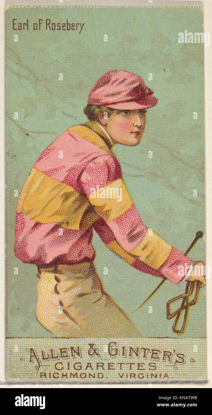 This card features the Duke of Rosebery from the 'Racing Colors of the ...