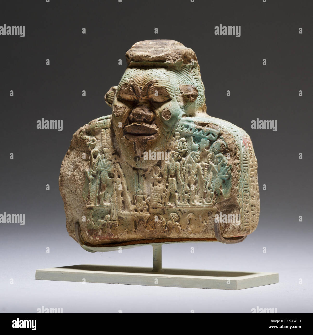 This Cippus, also known as a magical stela, is inscribed with symbols ...