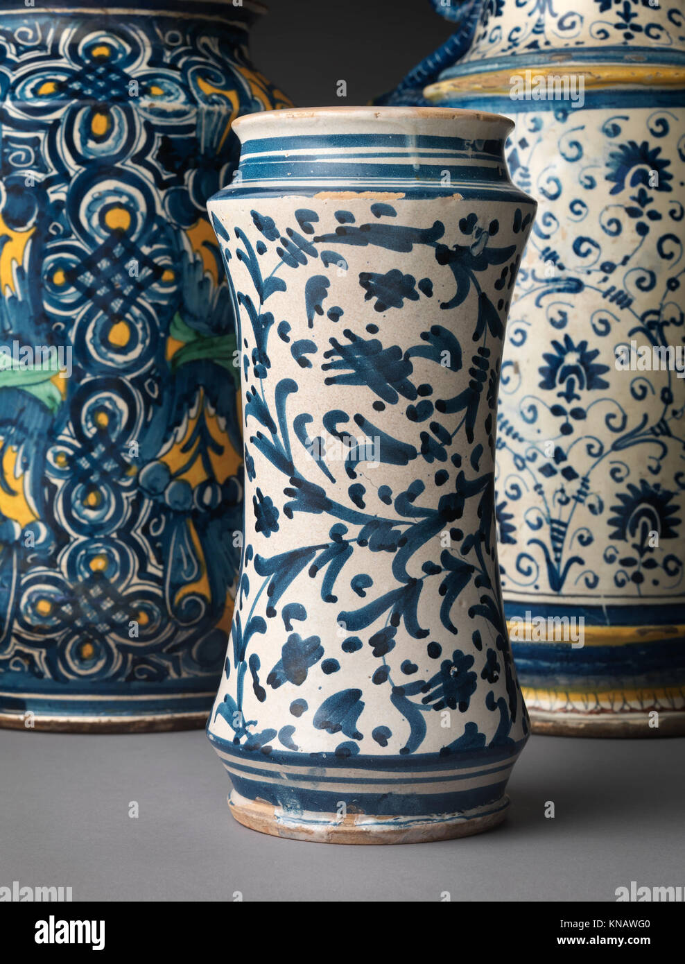 This Albarello is a ceramic vessel bearing Leonardo Buonafede's arms ...
