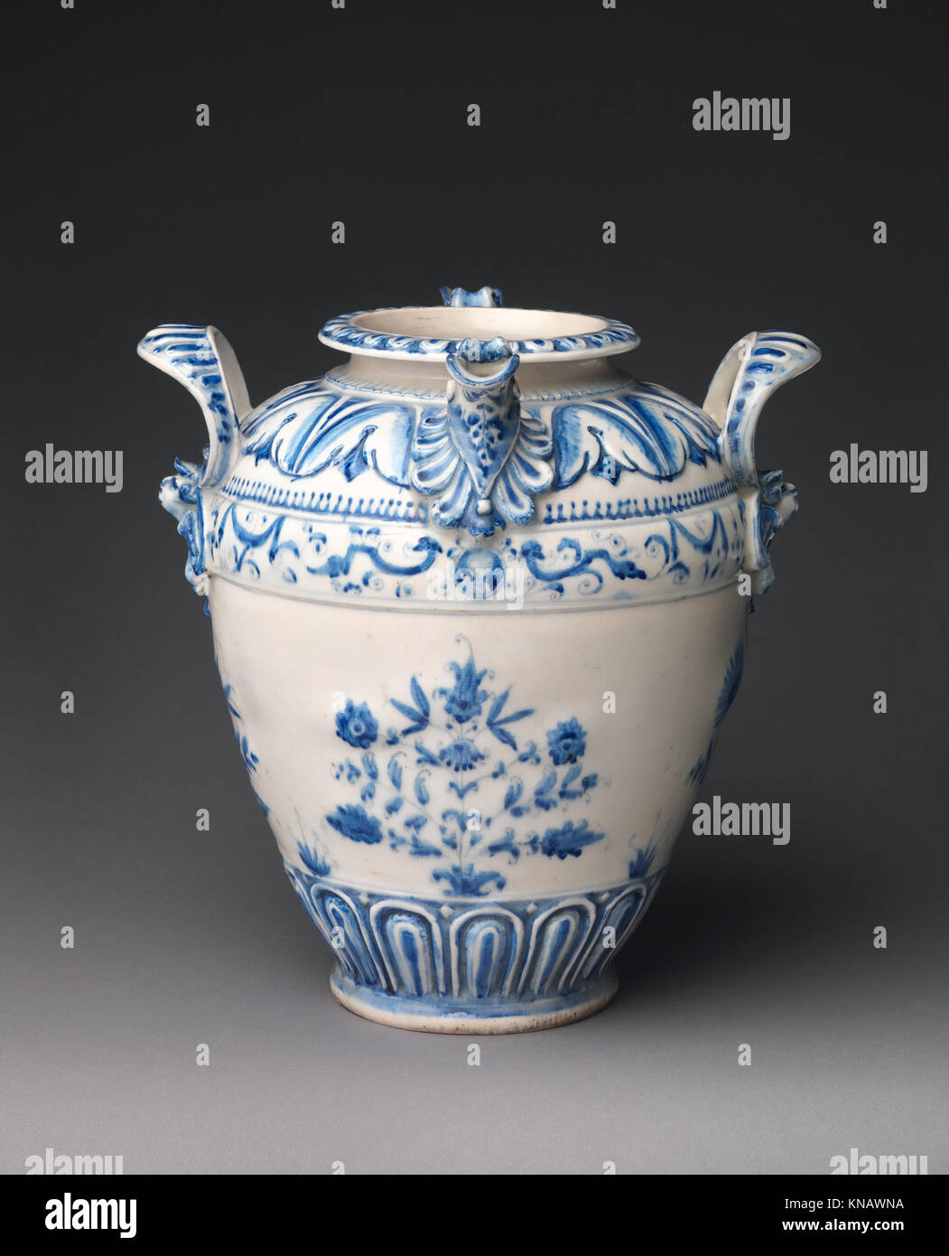 This ewer, or pitcher, is a functional vessel with an artistic design ...