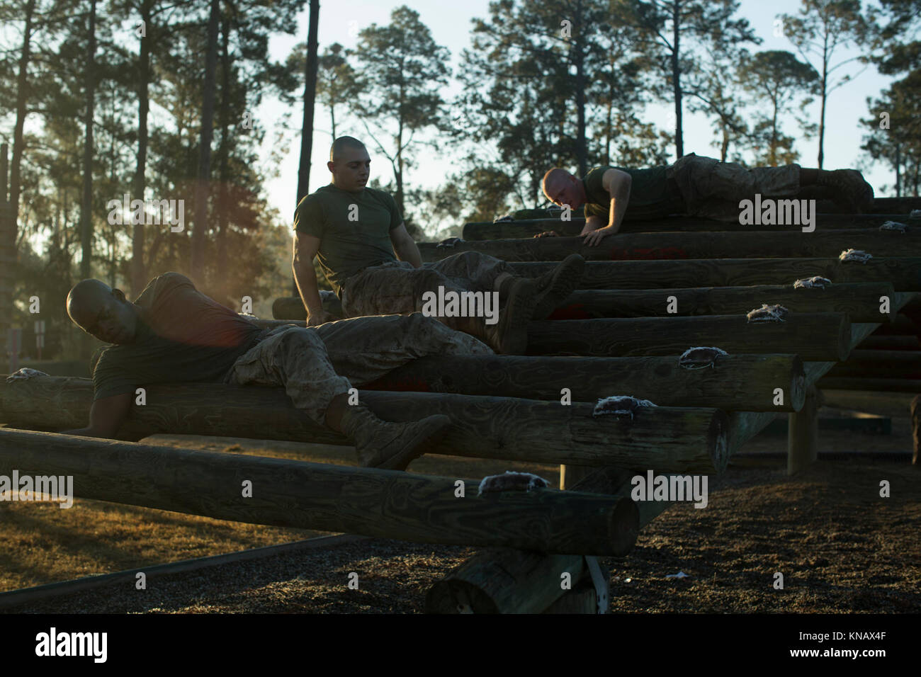 U.S. Marine Corps recruits of Bravo Company, 1st Recruit Training ...