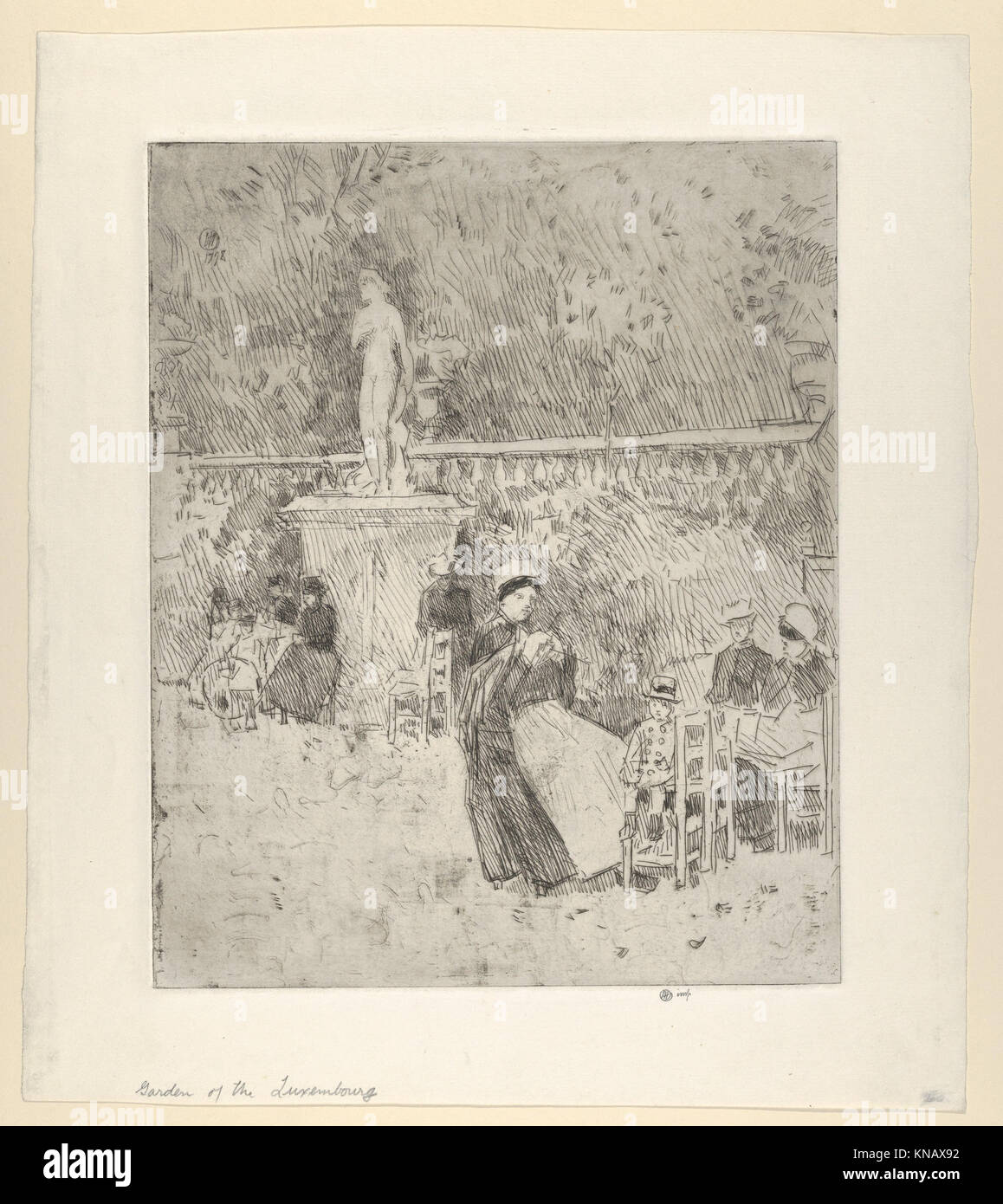 Garden of the Luxembourg MET DP836079 365001 Stock Photo - Alamy