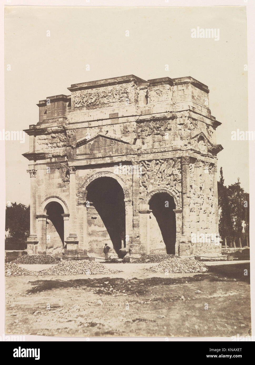 The Roman arch at Orange, a remarkable example of Roman architecture ...