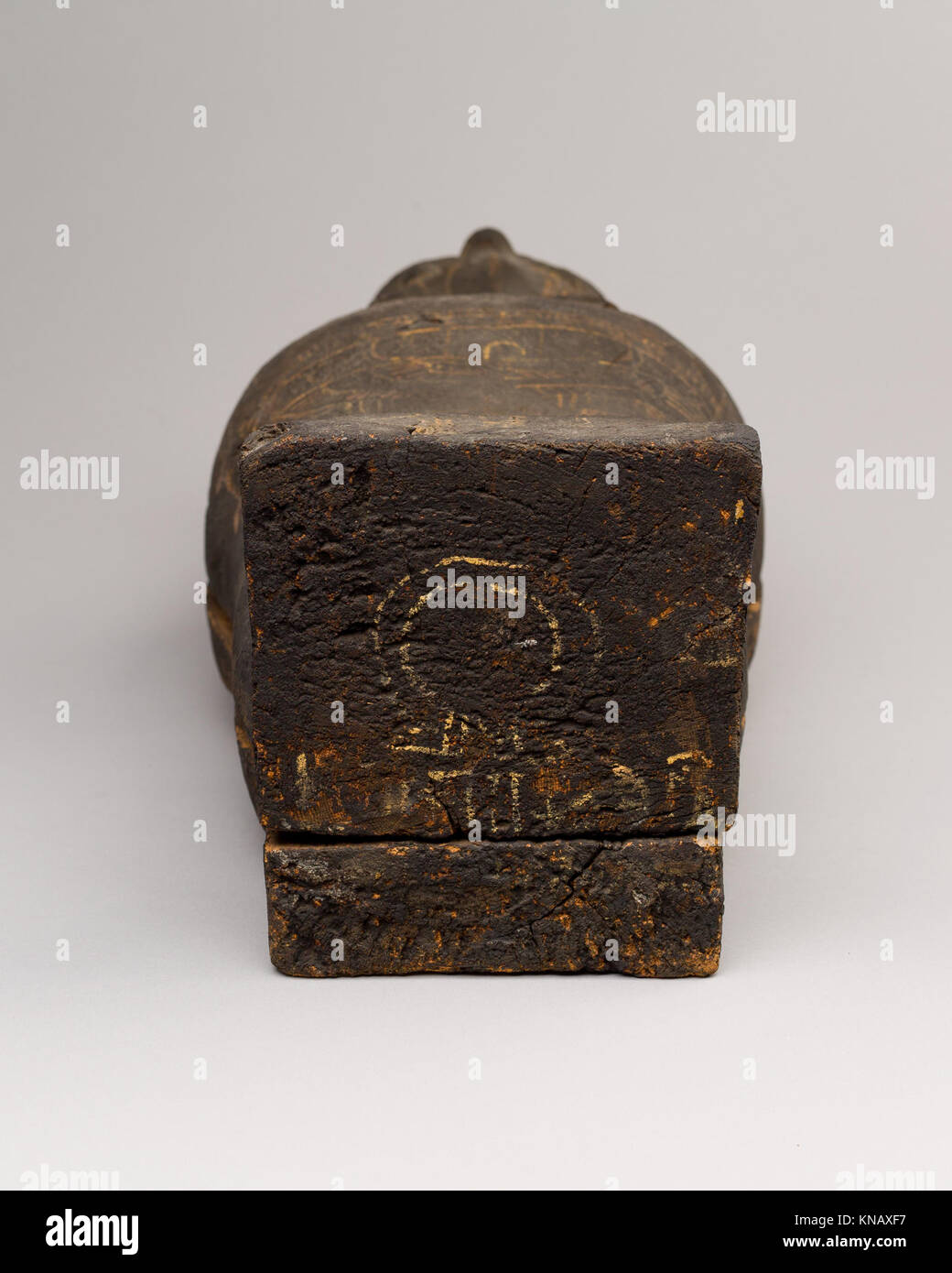 Coffin and corn mummy with Osiris mask illustrate Egyptian burial ...