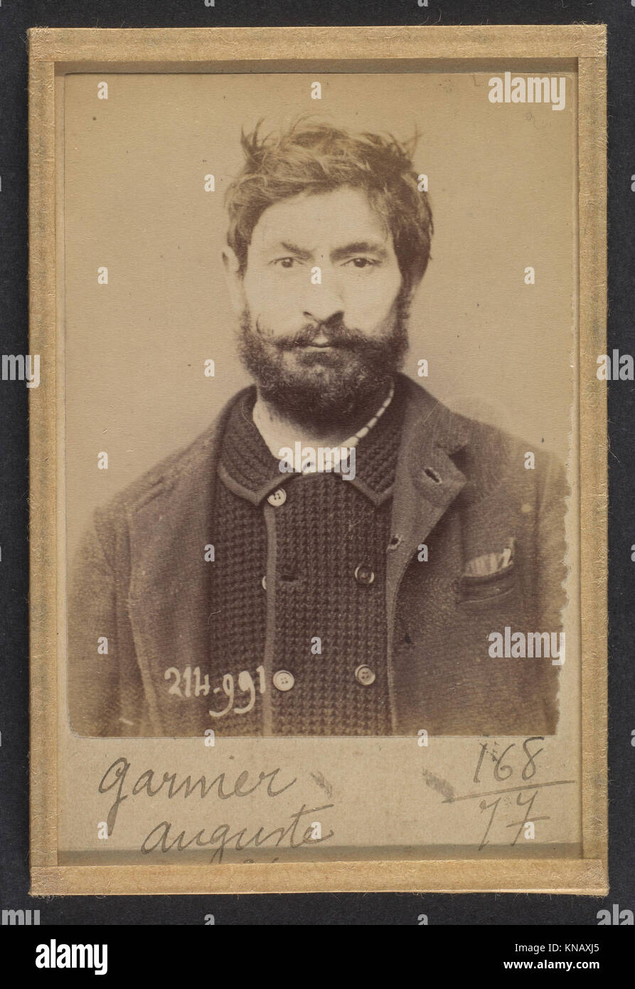 This portrait of Auguste Garnier depicts a 34-year-old anarchist from ...