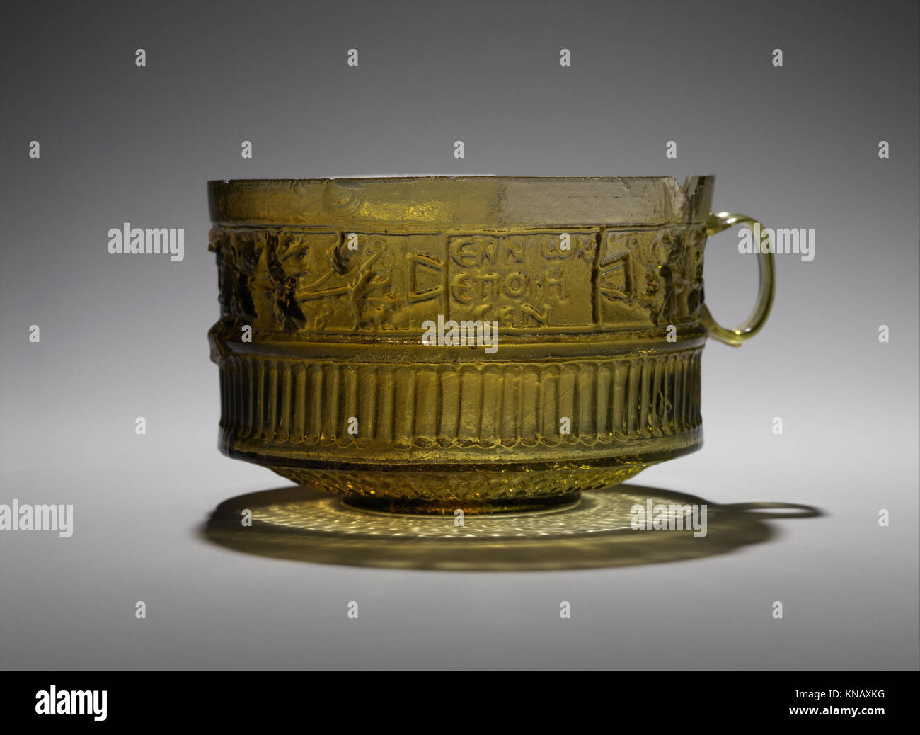 This glass cup features delicate craftsmanship, reflecting the style of ...